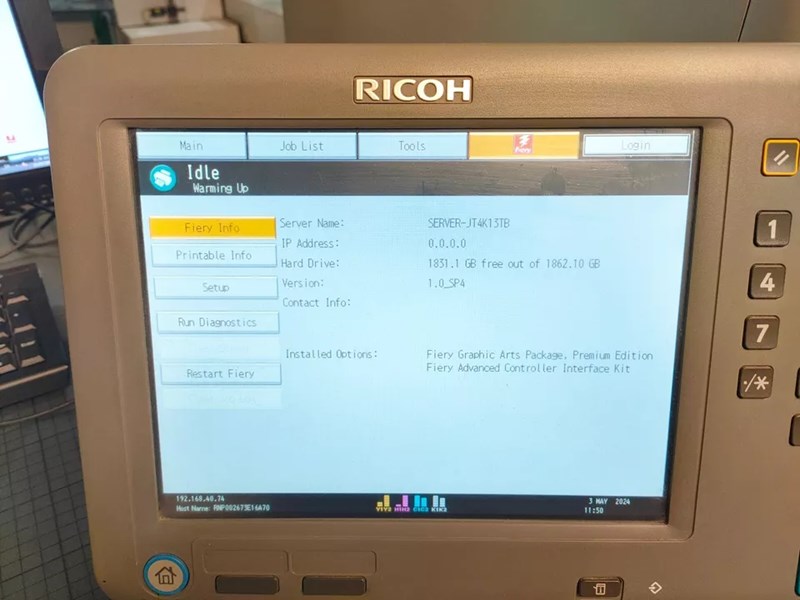 Ricoh Pro C9110 With EFI Fiery Colour Controller E-83 | pressXchange