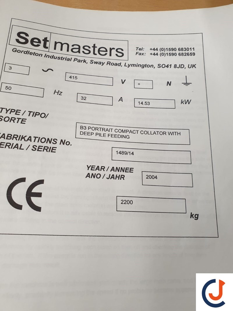 Setmasters 14 Station A3 | pressXchange