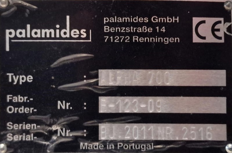 Palamides Alpha 700 Plus | pressXchange