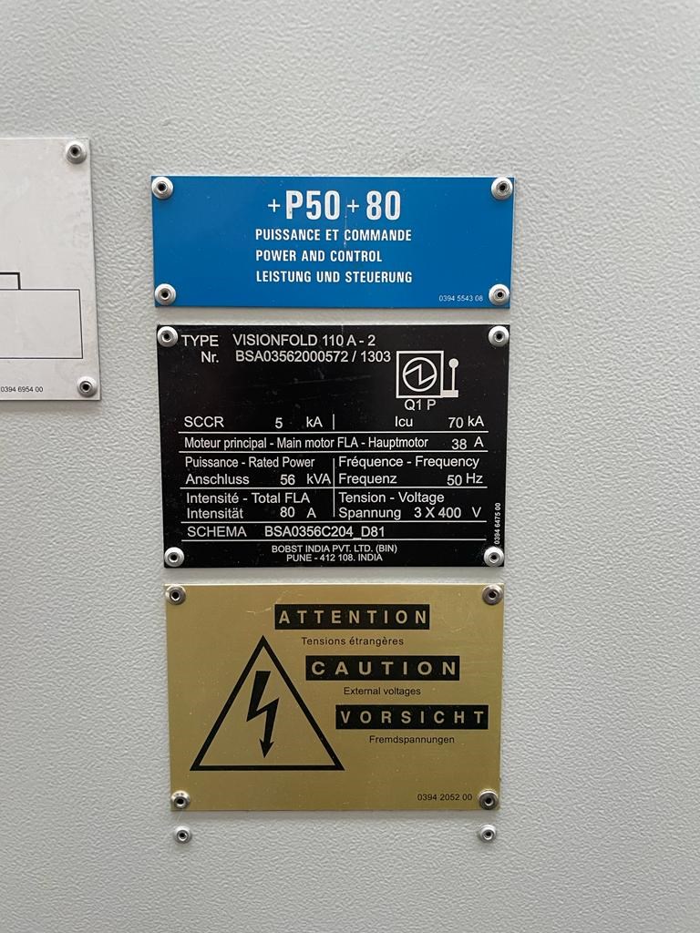 Bobst VISIONFOLD 110 A 2 | pressXchange